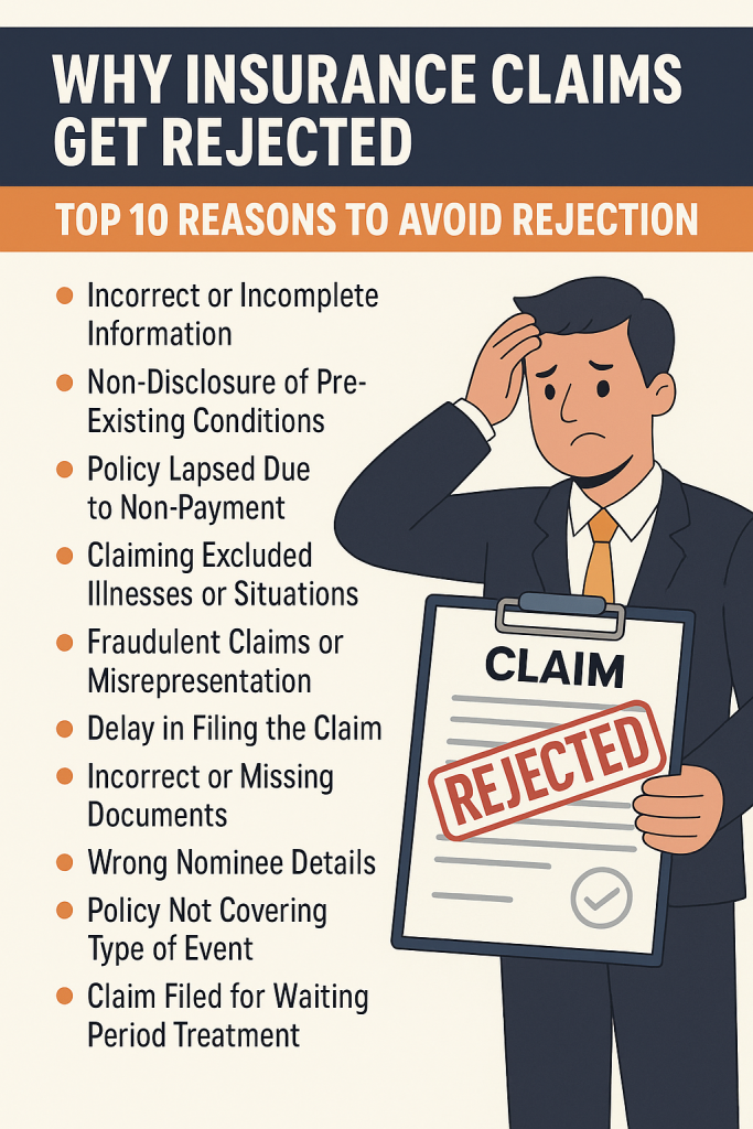 Why Insurance Claims Get Rejected – Top 10 Reasons to Avoid Rejection ...